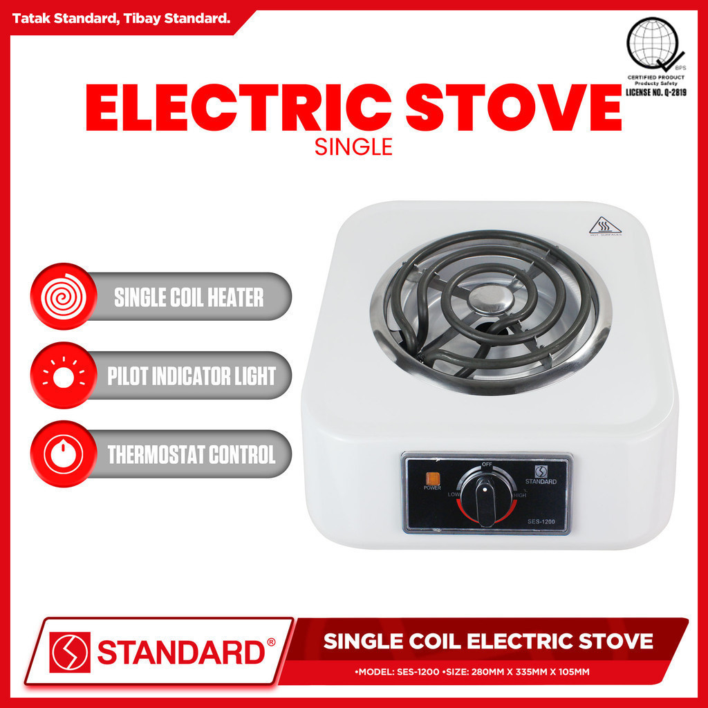 STANDARD Single Electric Stove 1200w - Yellow Elephant | Shopee Philippines