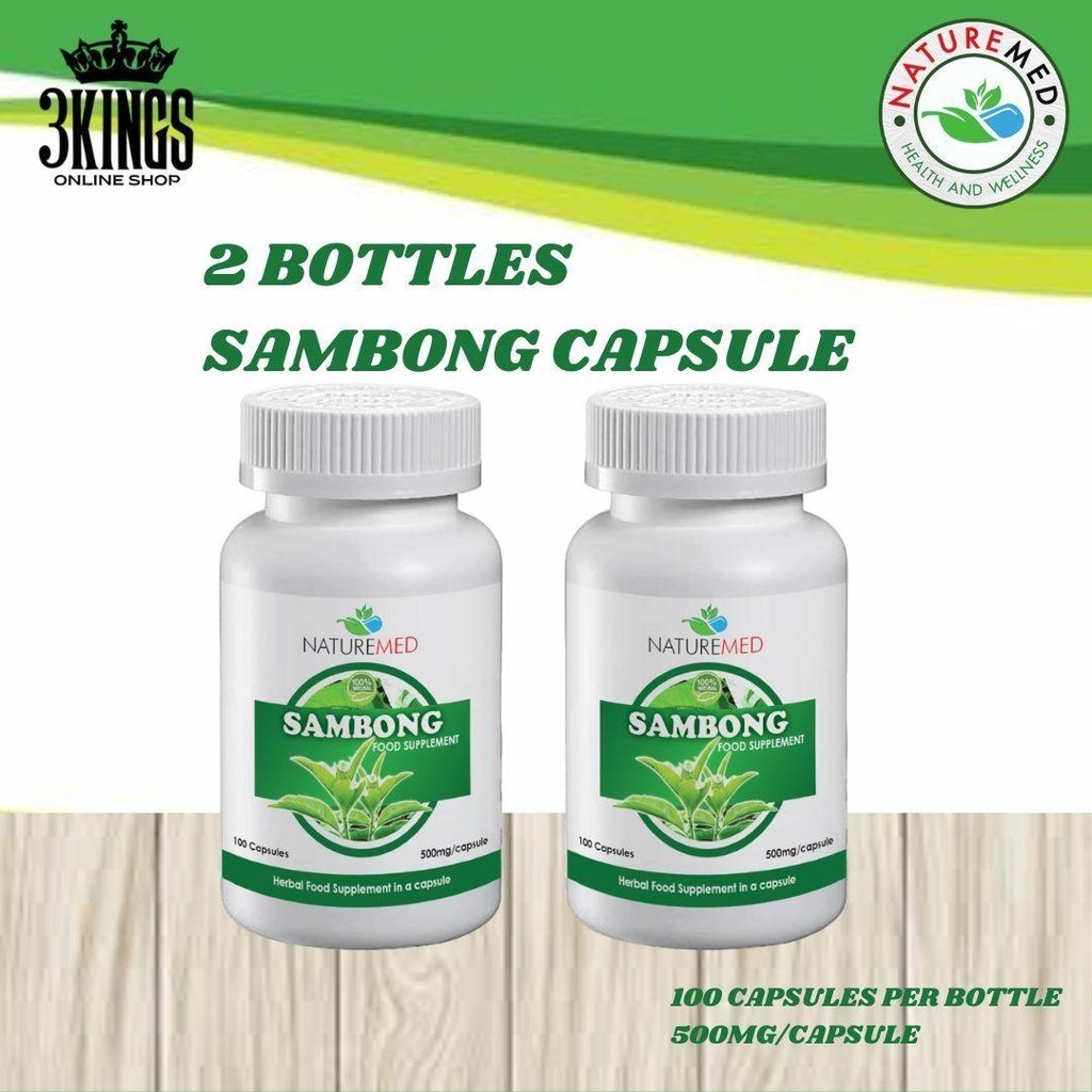 Sambong Capsule (NATUREMED) 500mg per Capsule [ 100 Capsules per Bottle ...