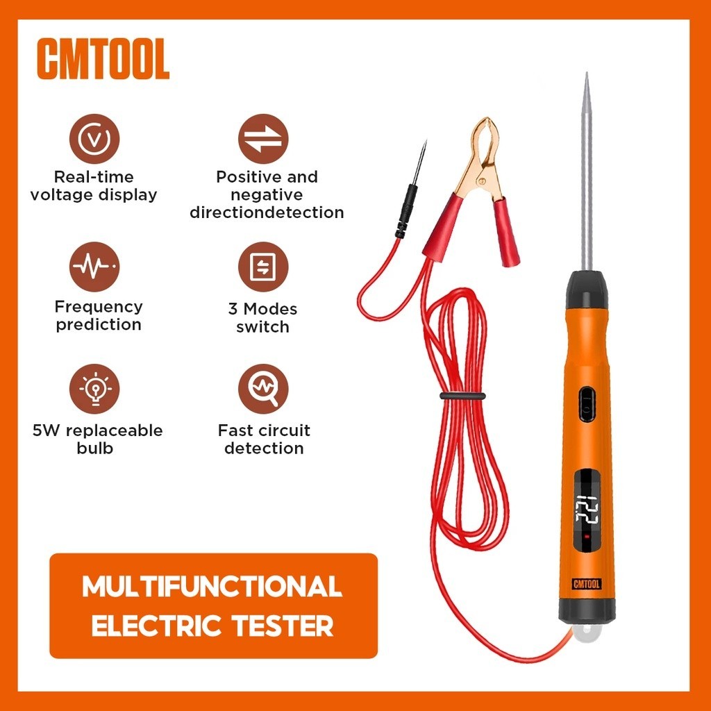 【Local Stock】 CMTOOL Automotive car Circuit Tester test pen P50 12v 24v ...