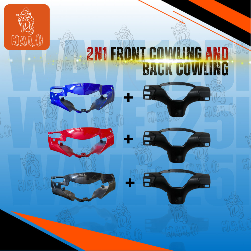 [HALO MOTOR] 2N1 FRONT COWLING AND BACK COWLING FOR HONDA WAVE 125i ...