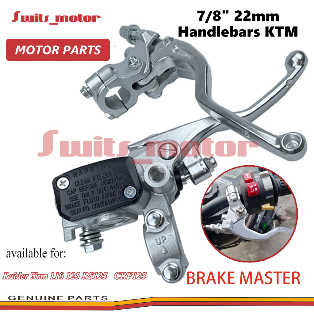 Raider Xrm 110 125 RS125 Brake Master 7/8" 22mm Handlebars KTM Cylinder ...