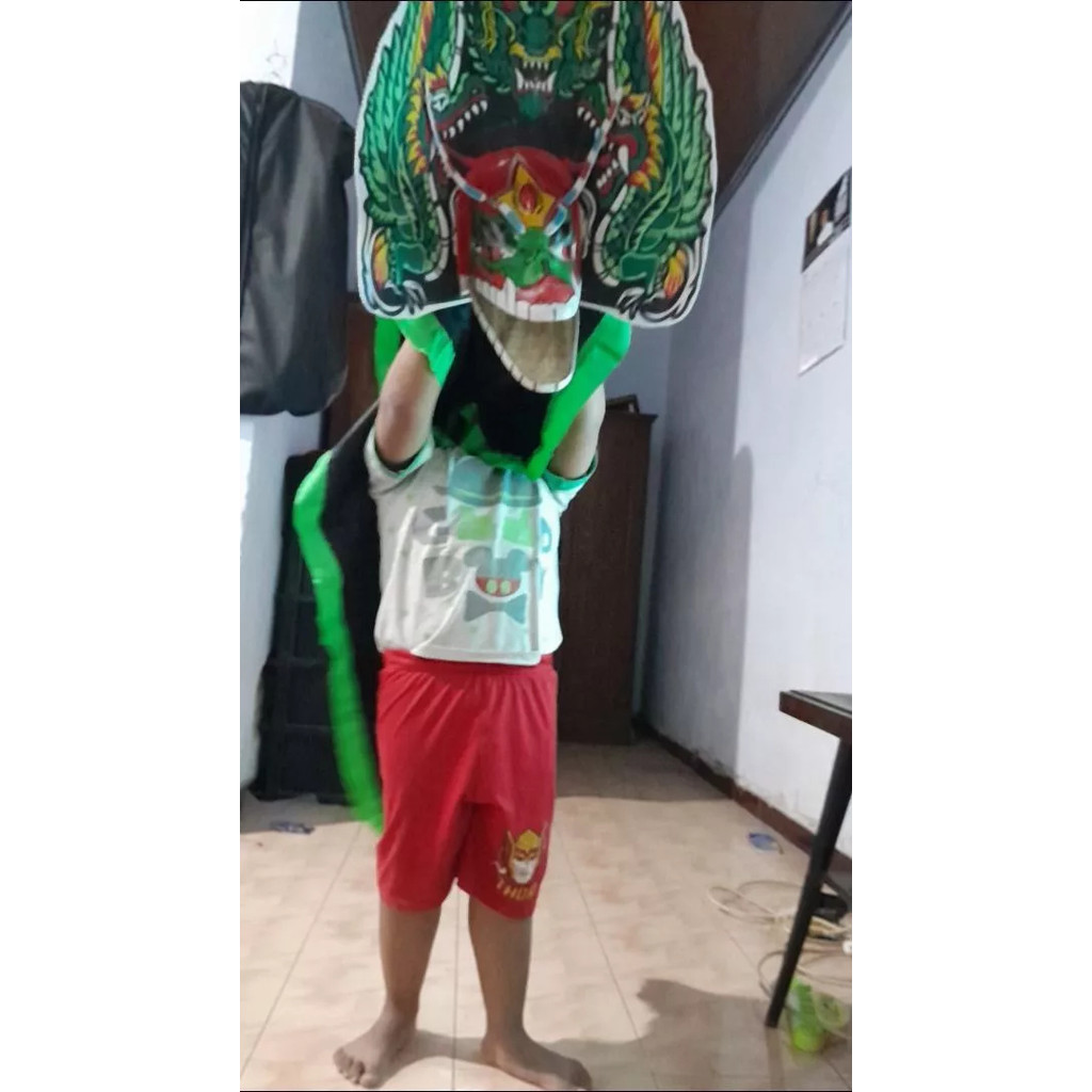 Devil Children Mask Barogan Children /An | Bantengan Children SD ...