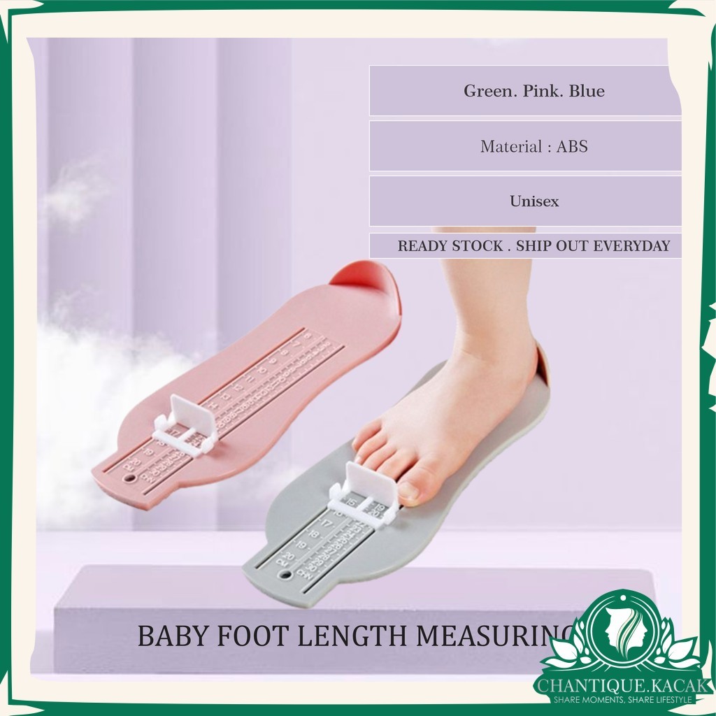 Ck Baby Foot Measuring Once The Size Of The Shoe Tread Tread Measures ...