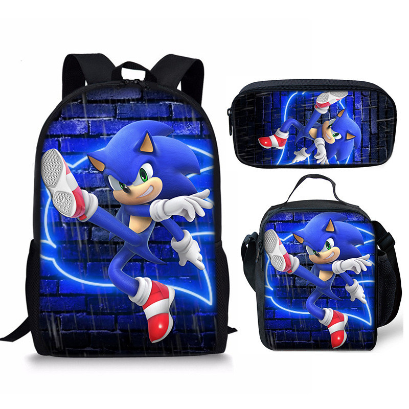 Sonic2 Backpack Sonic2 Children's Backpack Sonic Kid Student Schoolbag ...