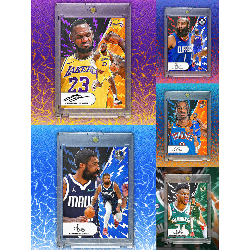 Nba James Irving Harden Letter SGA24 Game Season All-Star Homemade ...