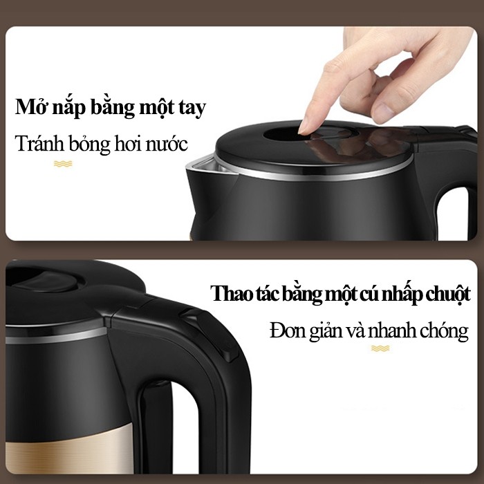 Onr Electric Kettle 2.5L Thermal Electric Kettle 1500W Convenient Super ...