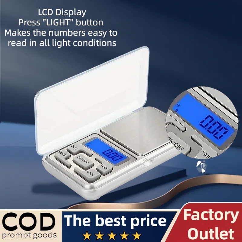GOLD WEIGHING SCALE Electronic Digital Pocket Scale Gram Precision Mini ...