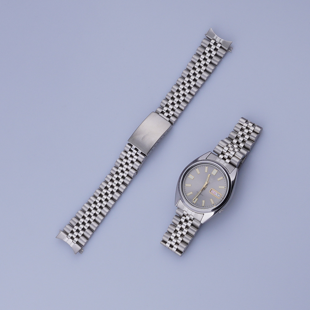 For 19mm Seiko SNXS79 75 77 SNXS80 SNXS81 SNXF05 SNXG47 Silver rolex ...