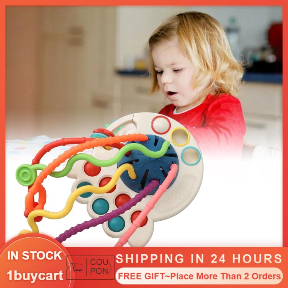 1buycart Pull String Sensory Toy Safe Fine Motor Skill Endless Fun ...