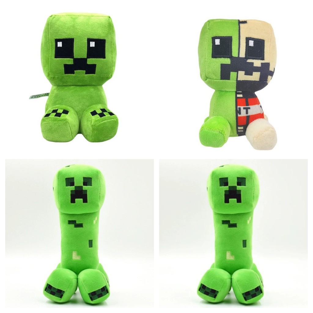 Minecraft Green Creeper Plush Doll Doll 26cm Sitting Posture Big ...