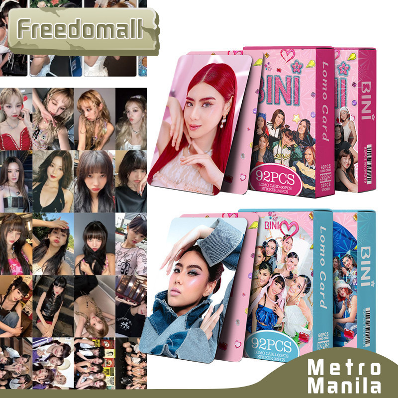 92pcs New Photocard Bini Lomo Cards Bini Sticker Aiah Colet Maloi Mikha Gwen Stacey Jhoanna ...