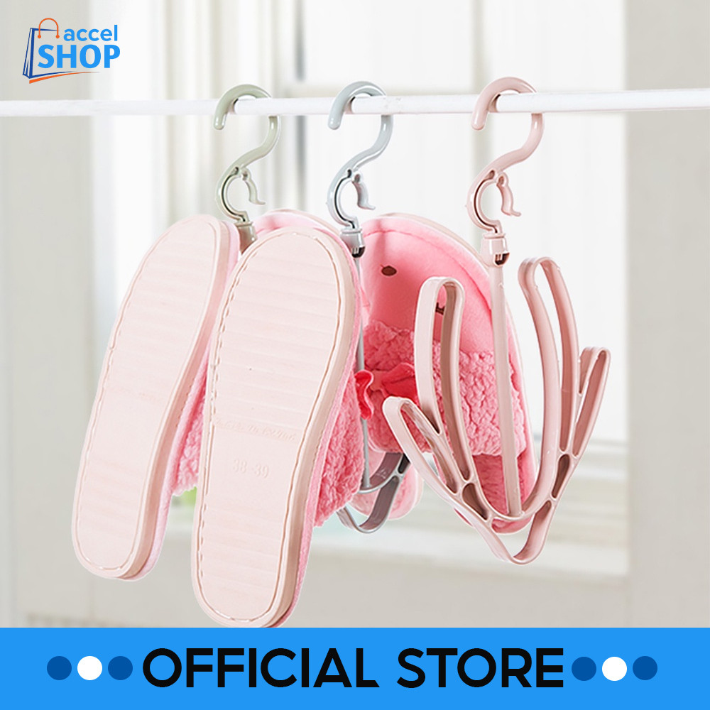 Accel 1pc Movable Drying Shoe Rack Hook Rotating Drying Racks | Shopee ...