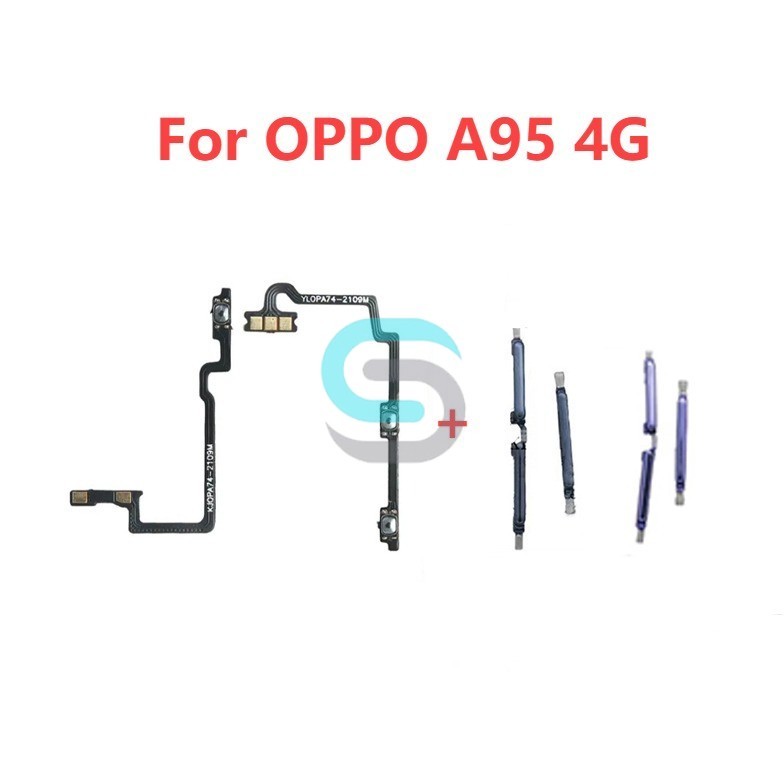 For oppo A95 4G Power button flex on / off Switch Button Side Key Volume Up Down Flex Cable ...