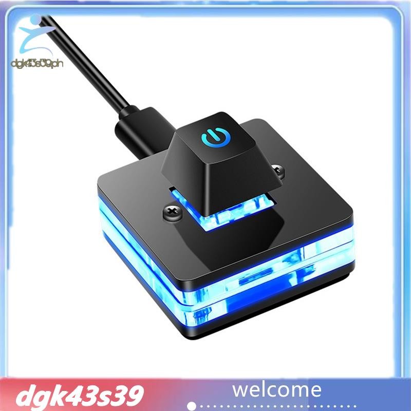 [Pretty] Computer Desktop Switch Blue LED Computer Motherboard External ...
