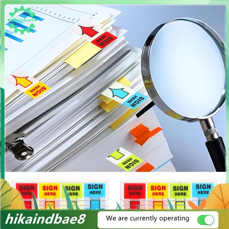 [hIkAi] 500pcs Sign Here Stickers,Labels Stickers Adhesive Sign Here ...