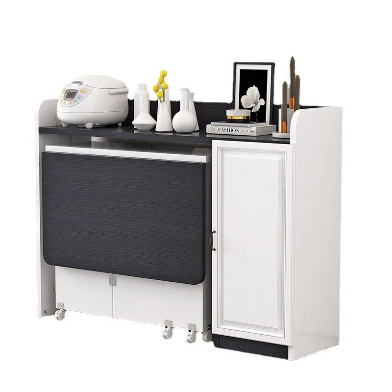 Household Folding Dining Table Small Apartment Movable Multi-Function ...