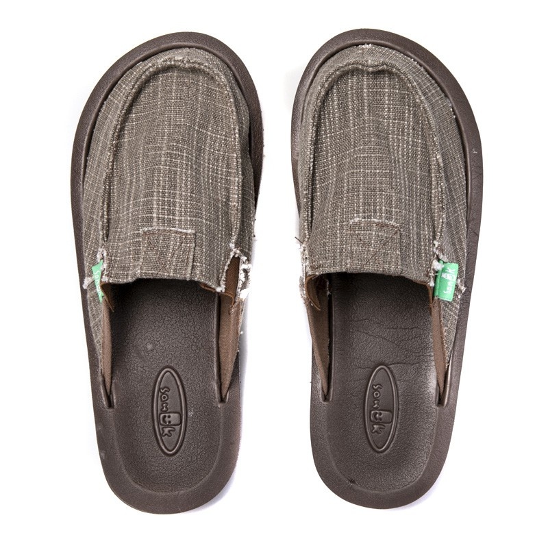 【Mr.Martin】 Sanuk for Men Stripe Style 2024 Summer Fashion Male Half ...