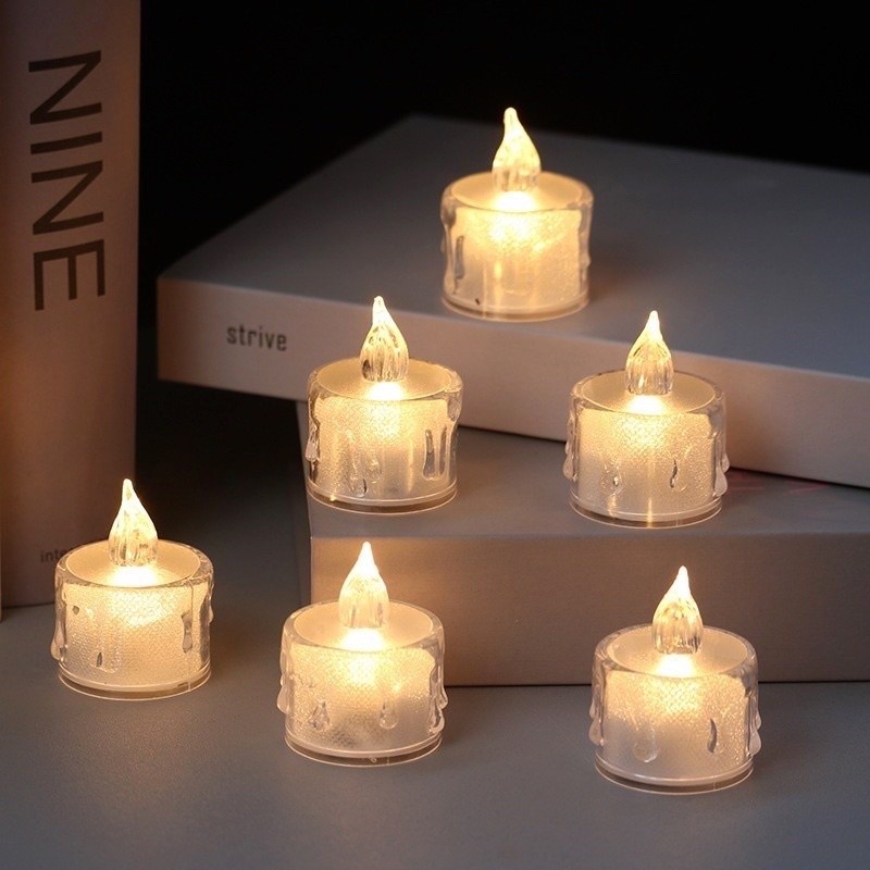 Led Battery Operated Candle Electronic Flameless Candle Altar Light For ...