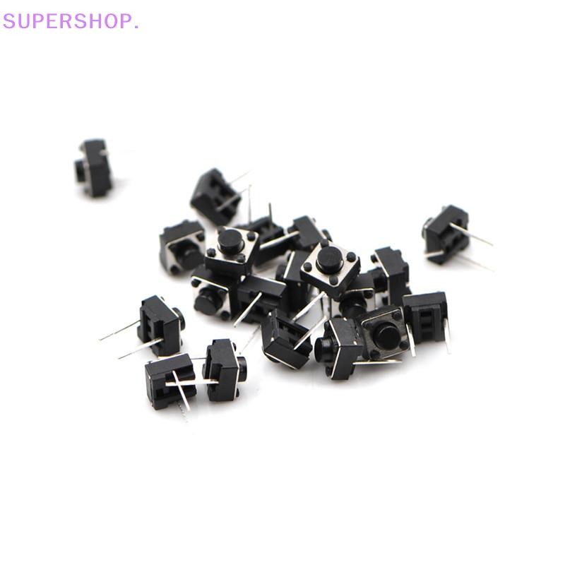 SUPERSHOP 20pcs 2 pins Middle Feet 6*6*5mm Switch Tactile Push Button ...