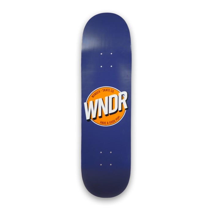 Wndr team deck vintage logo navy blue 8.3 Medium Concave skateboard ...