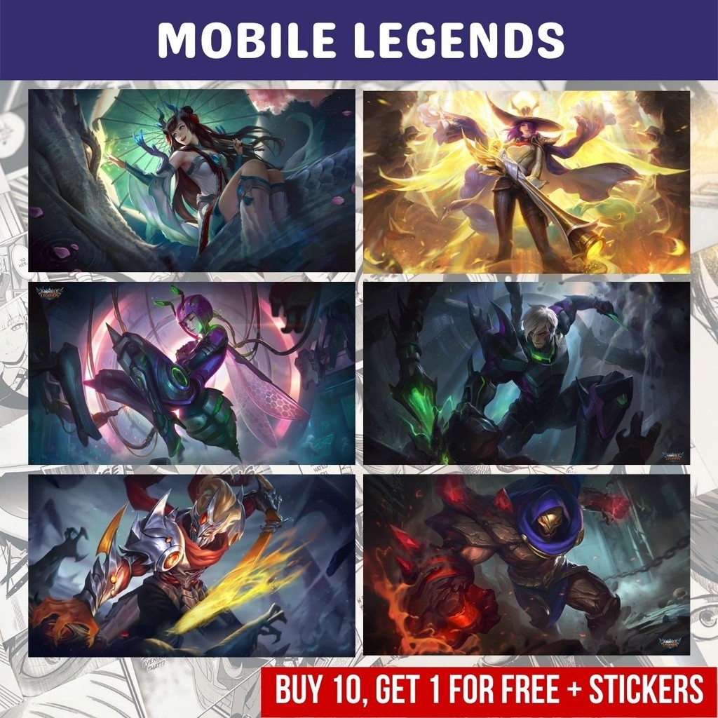 Game Posters / Mobile Legends ML oster Collection / A4 Anime Poster ...