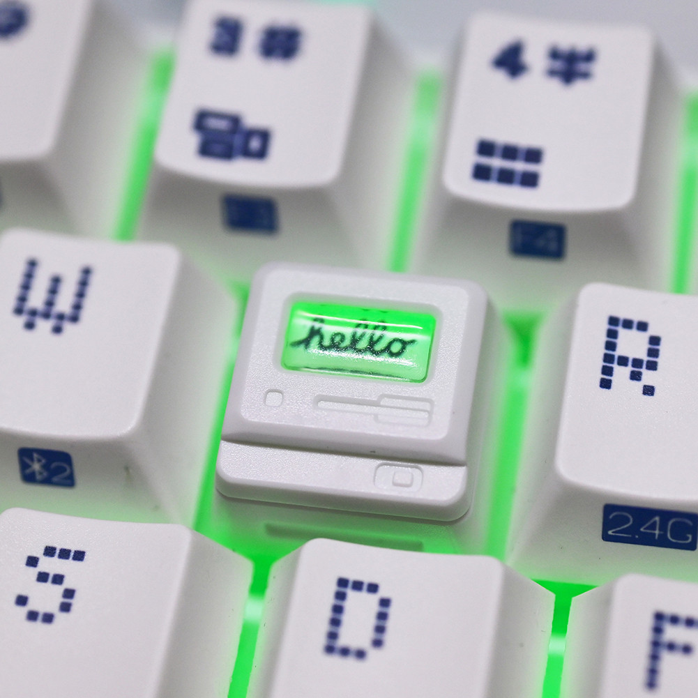 EY# 3 in 1 Classic Keycaps Light-transmitting Retro Key Cap for ...