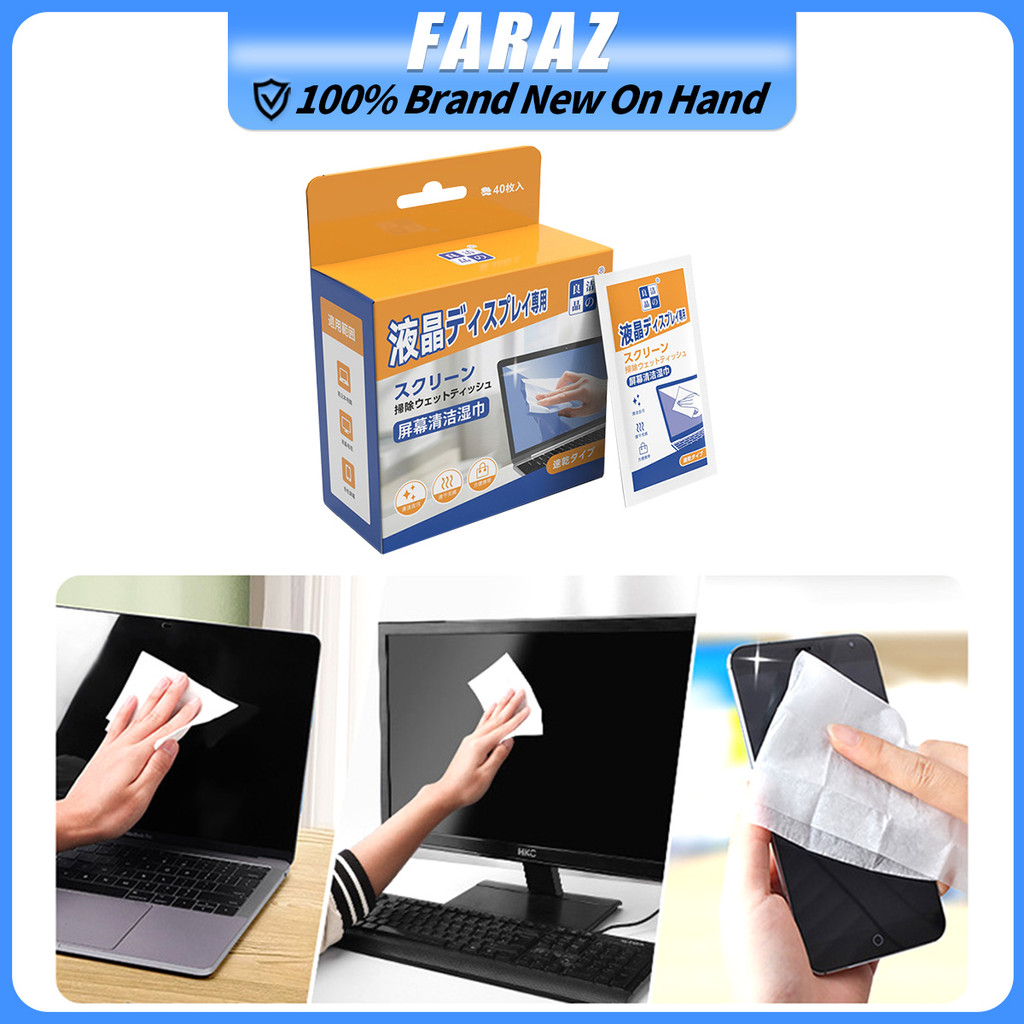 Japan Big Screen Cleaner Wet Wipes Screen Wipes Laptop Cleaning Kit Lcd ...
