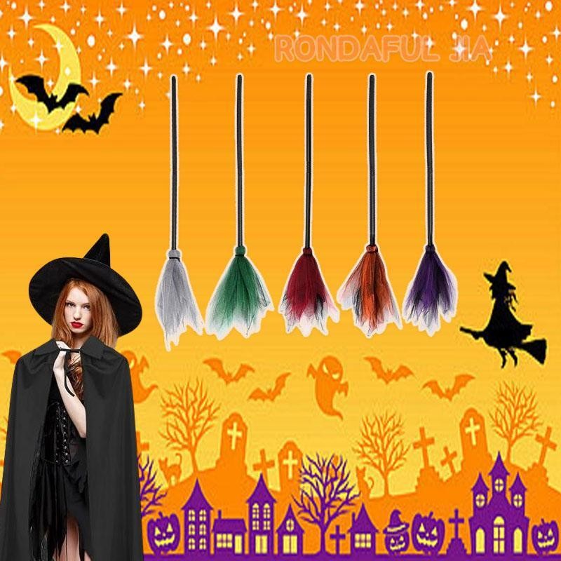 Witches Broom Halloween Party Decoration Creative Witch Decor Cosplay ...