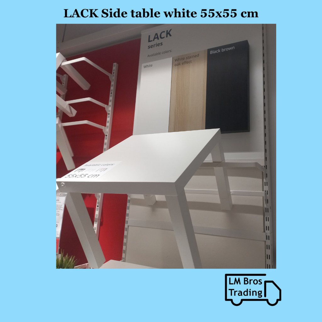 Lack Side Table 55x55cm and 35x35cm White | Shopee Philippines