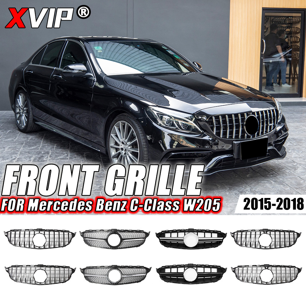 XVIP GTR Style Front Bumper Grille For Mercedes Benz C-Class W205 2015 ...