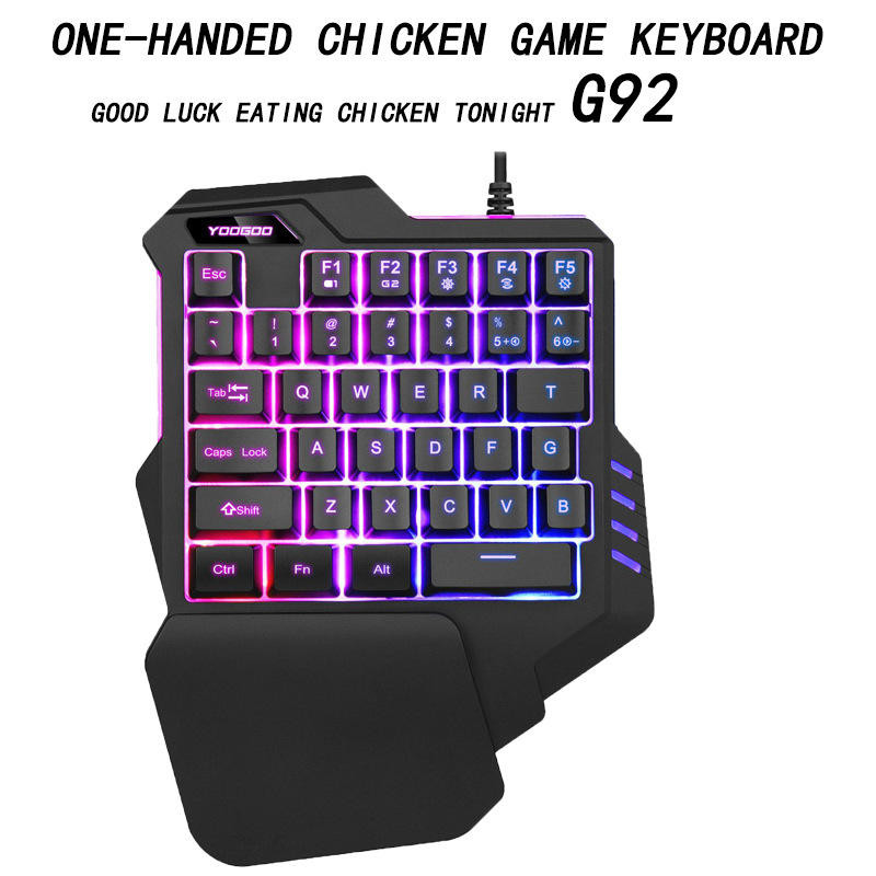 G92 one-handed keyboard, mechanical hand feeling, chicken eating game ...