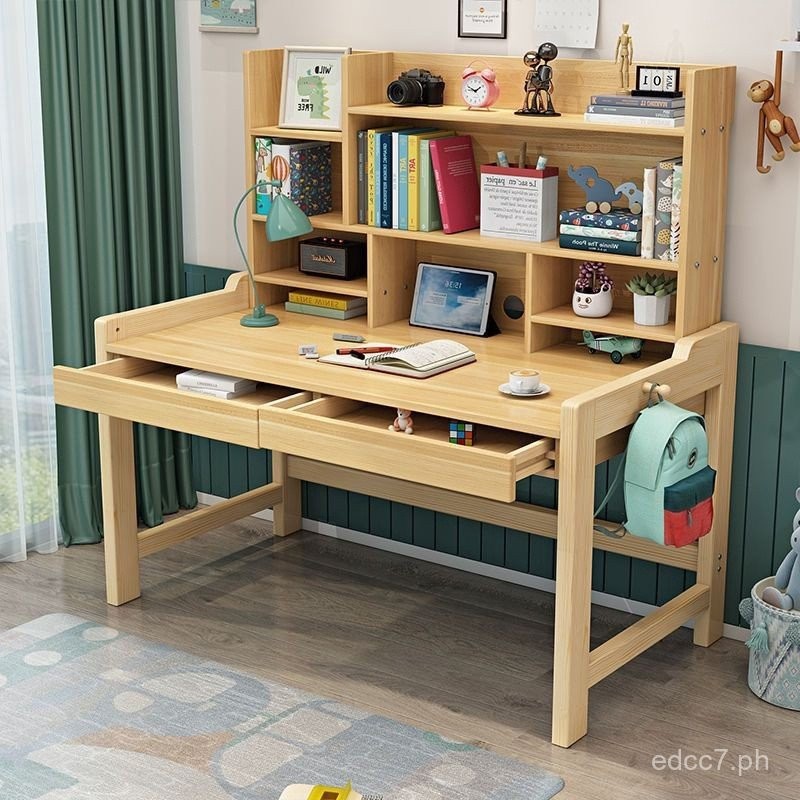 Adjustable Solid Wood Children's Desk Elementary School Student Study ...