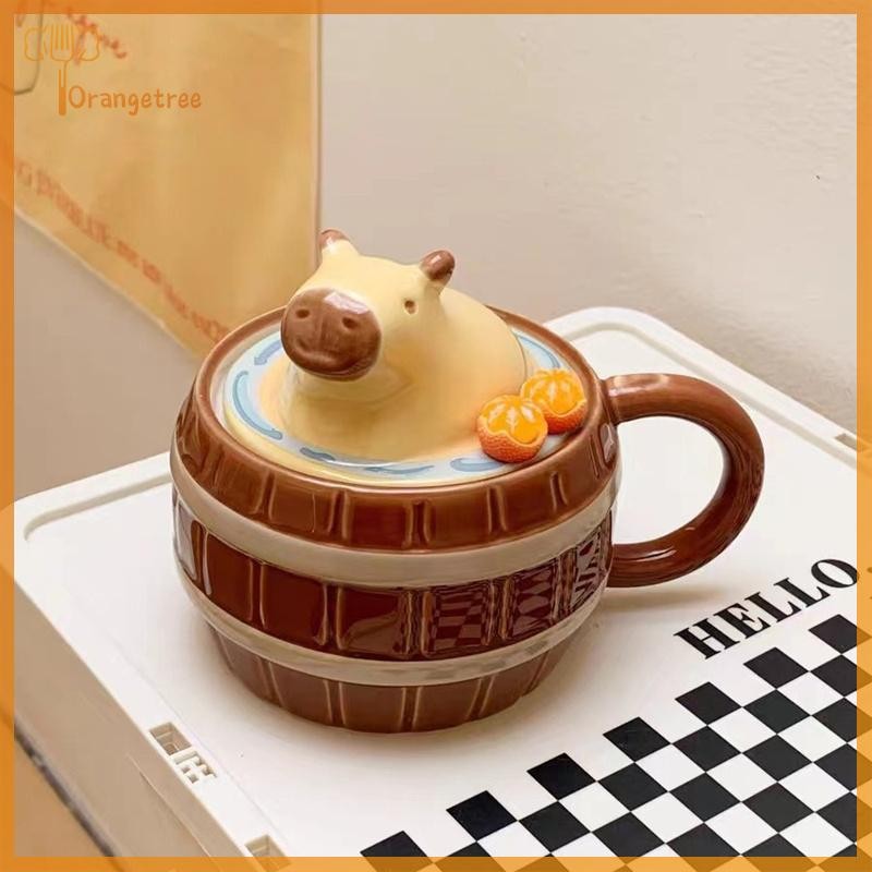 OrangeTree Capybara Mugs Capybara Water Bucket Shape Cups Creative ...