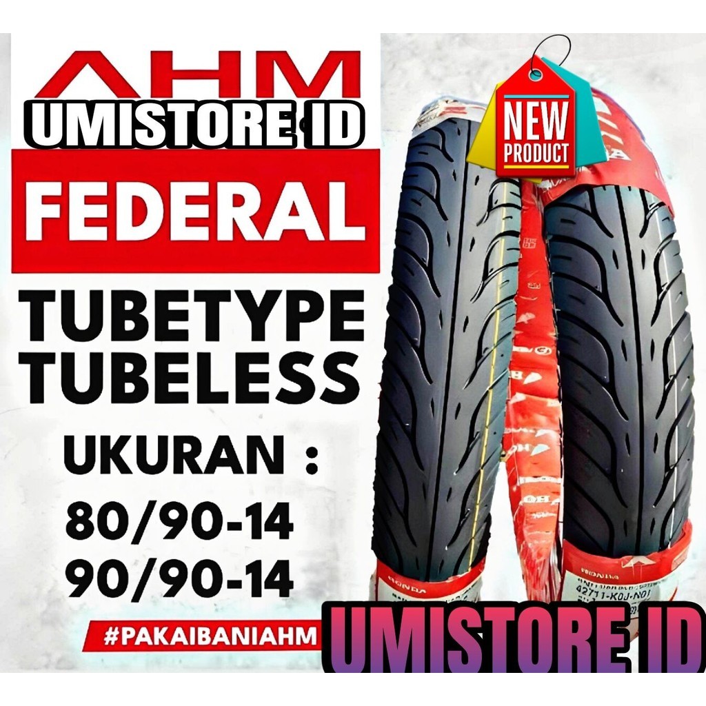Federal Brand Ring 14 automatic motorbike tires ETC Tubeles Vario Beat ...