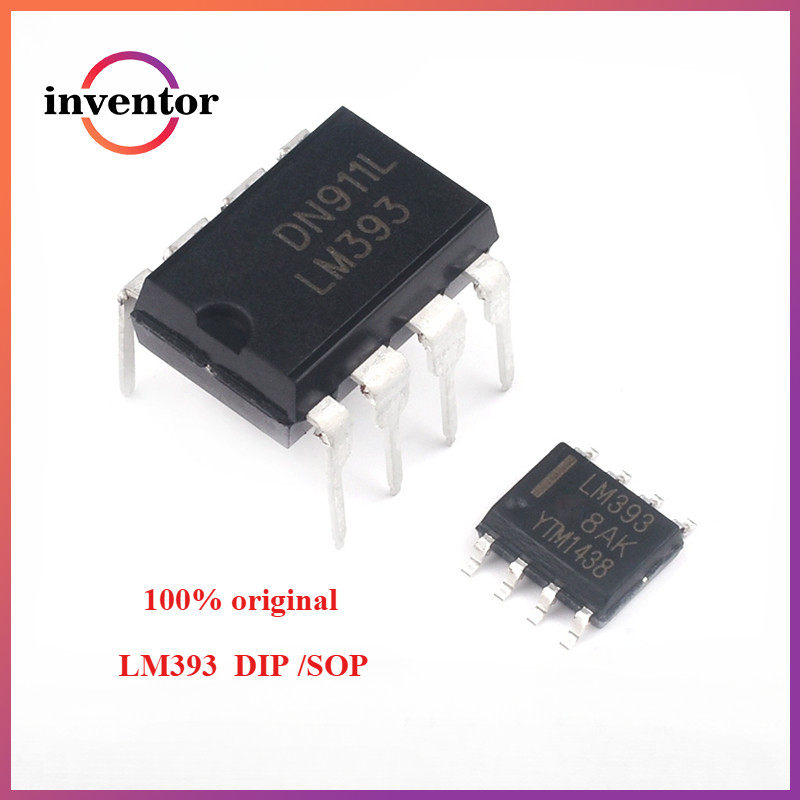 10PCS/LOT 100% Original LM393 N/P LM393DR SOP-8 Voltage Relator Chip IC ...