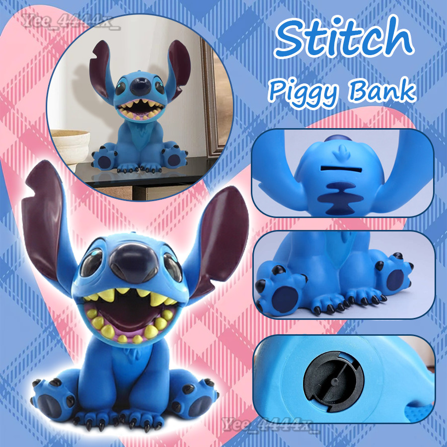 Stitch Piggy Bank with Rotatable Head Lilo & Stitch 2025 Anime-Themed ...