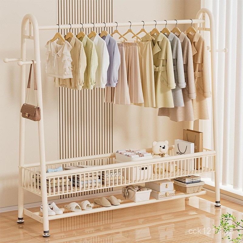 Indoor Coat Rack Clothes Rack Bedroom Floor-standing Household Rack ...