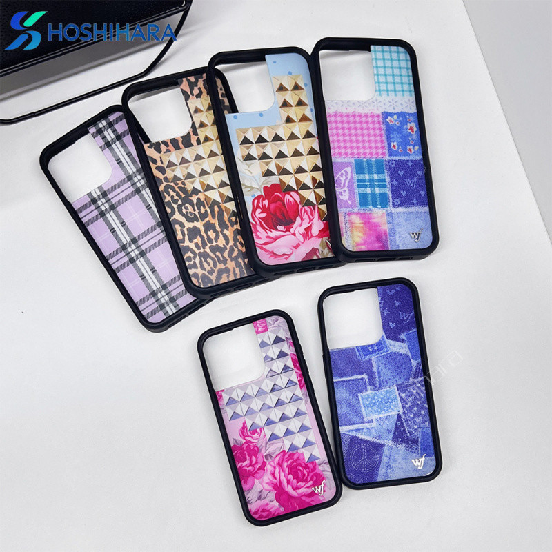 Wildflower Rivet Pattern WF Casing Phone Case For iPhone 16 15 14 13 12 ...