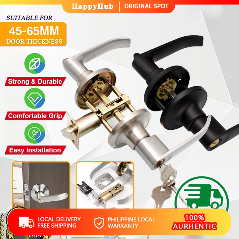 45-60mm Lever Door Lock Lock Silent Set Door Knob Lever Type Lockset ...