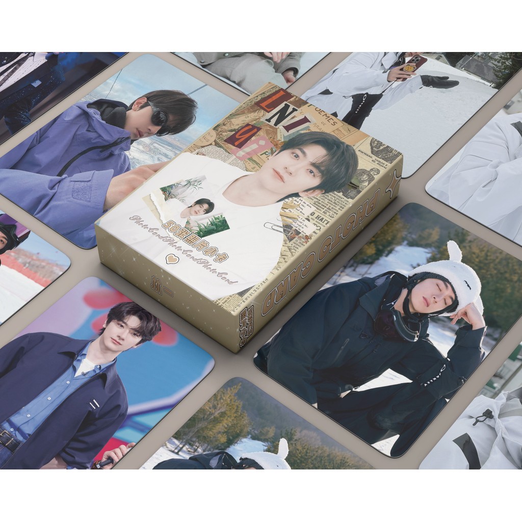 50-55pcs Chinese Drama Actor Lin Yi Hologram Lomo cards The King's ...