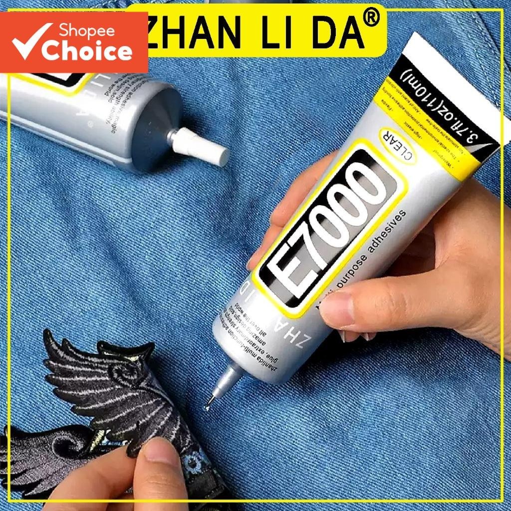 E7000 Fabric Glue Transparent Waterproof Strong Hold for Holiday DIY ...