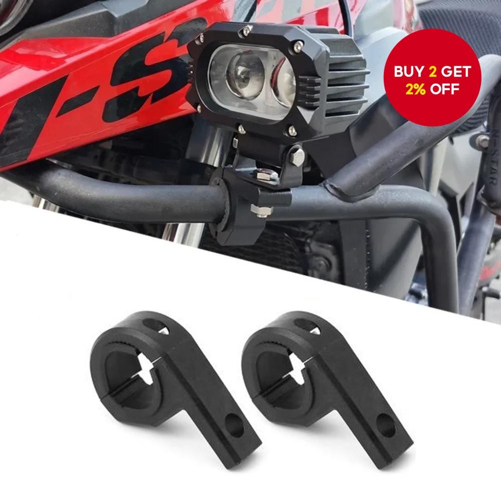 Adjustable Motorcycle Headlight Mount Bracket - Fits 19mm to 26mm ...