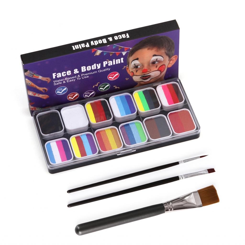 ooidshop-ph Face Body Painting Kit 30 Vibrant Water Colors Facepaint ...