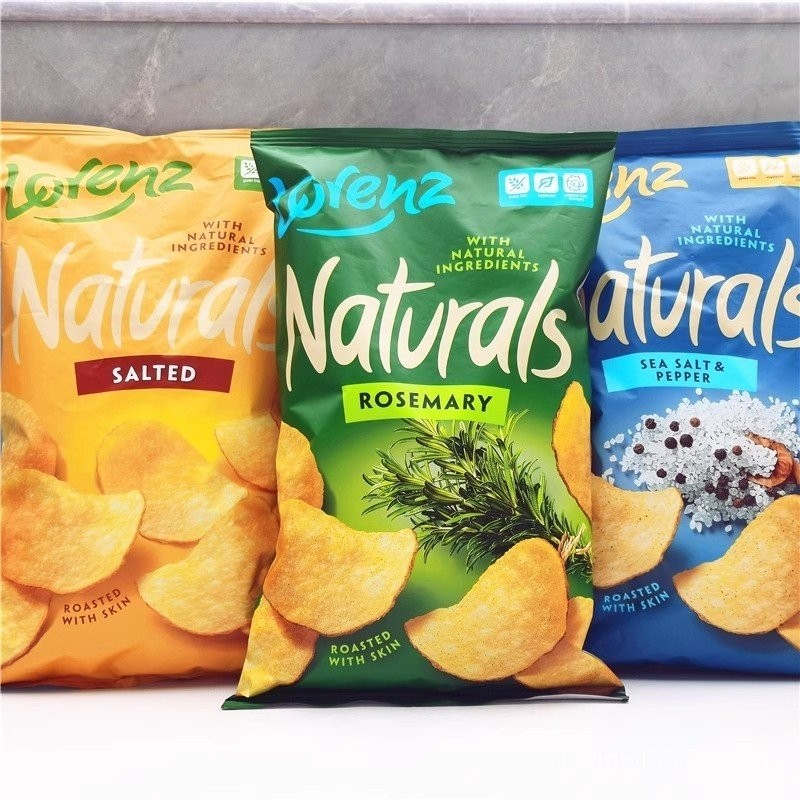 German Lorenz Lorenz Noranzi Original Flavor Potato Chips Sea Salt ...