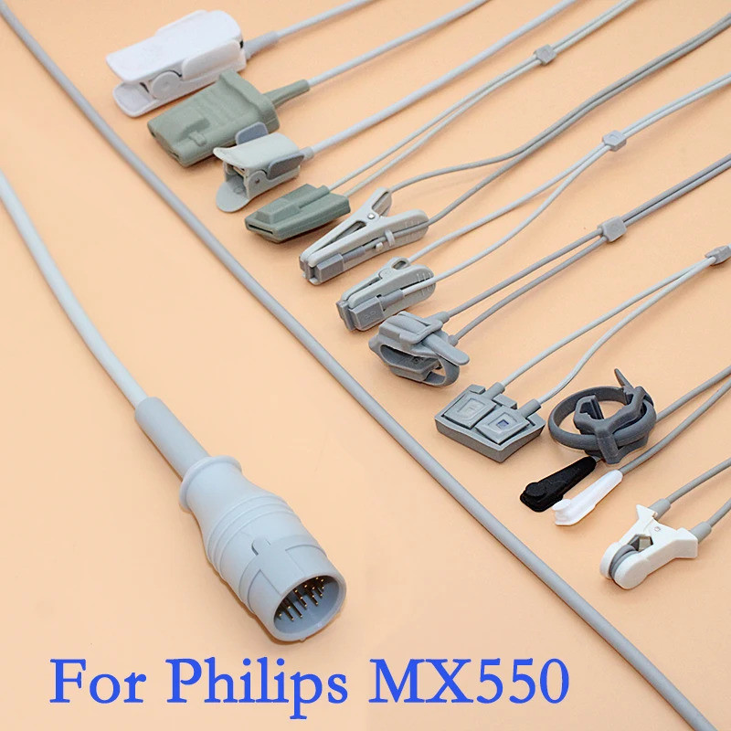 3m of SpO2 Sensor Cable For Philips MX550 Patient Monitor Physiological ...