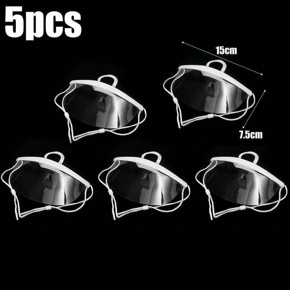 MIKA STORE 1/5pcs Chef Dedicated Transparent Mask Saliva-Proof Droplet ...
