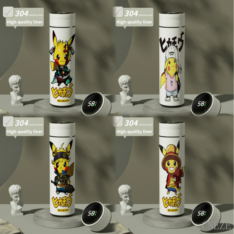 Pikachu 304 Stainless Steel Large Capacity Insulated Cup Ash Ketchum ...