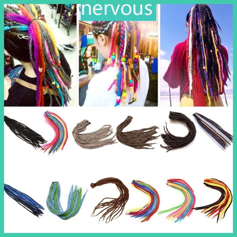 NERV Synthetic Dreadlocks Space Roll Afro Women s Dirty Hair Extension ...