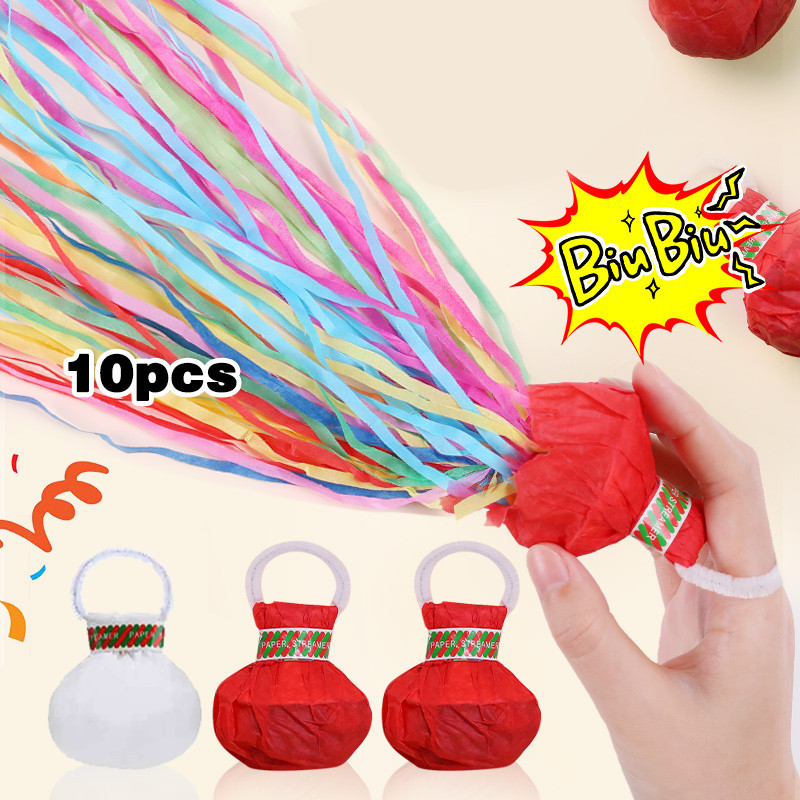 10 Pcs Colorful Hand Throw Streamer Wedding Streamer Hand Throw ...