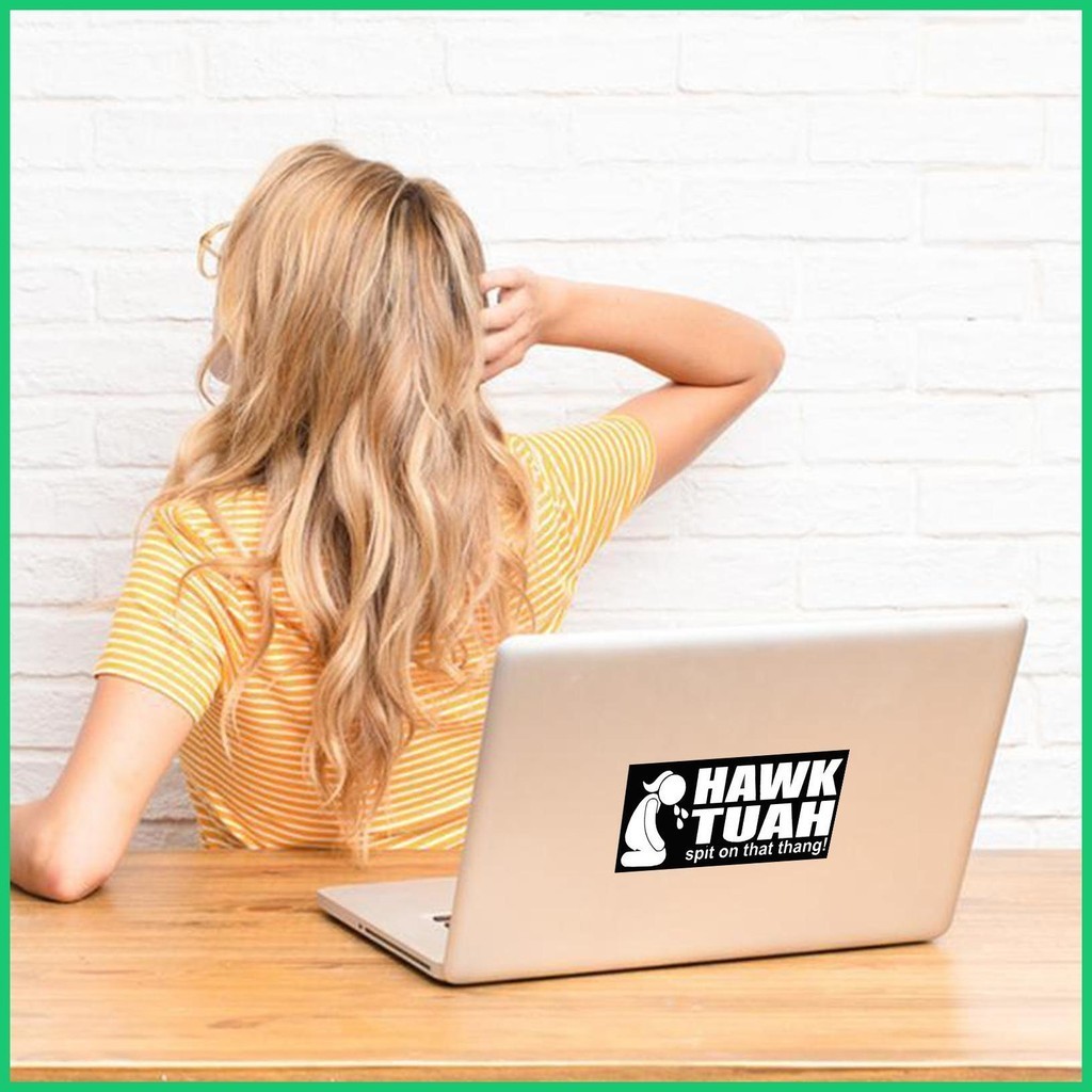 Funny Bumper Sticker Decal Hawk Tuah 24 Spit on That Thang Truck Window ...